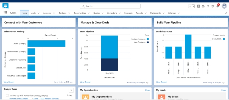How To Create A Dashboard In Salesforce