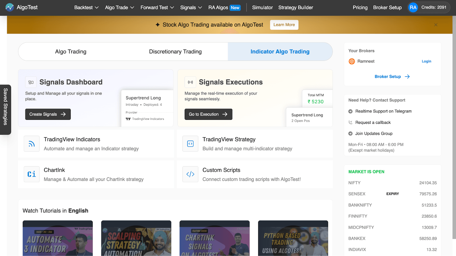 Automate Your “52 Week Low” Using Chartink and AlgoTest | AlgoTest Blog