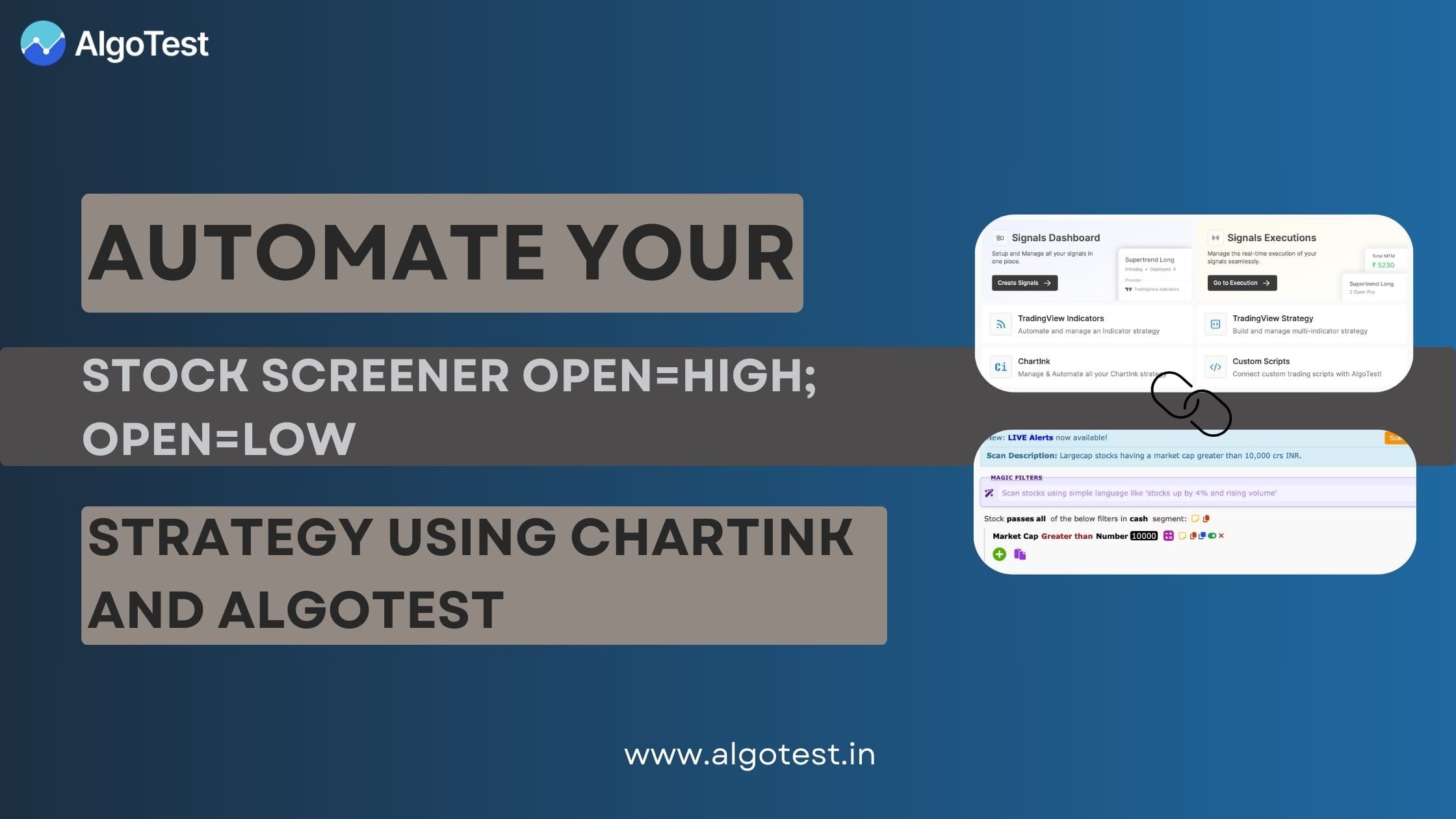 Automate Your “Stock Screener open=high;open=low” Using Chartink and ...