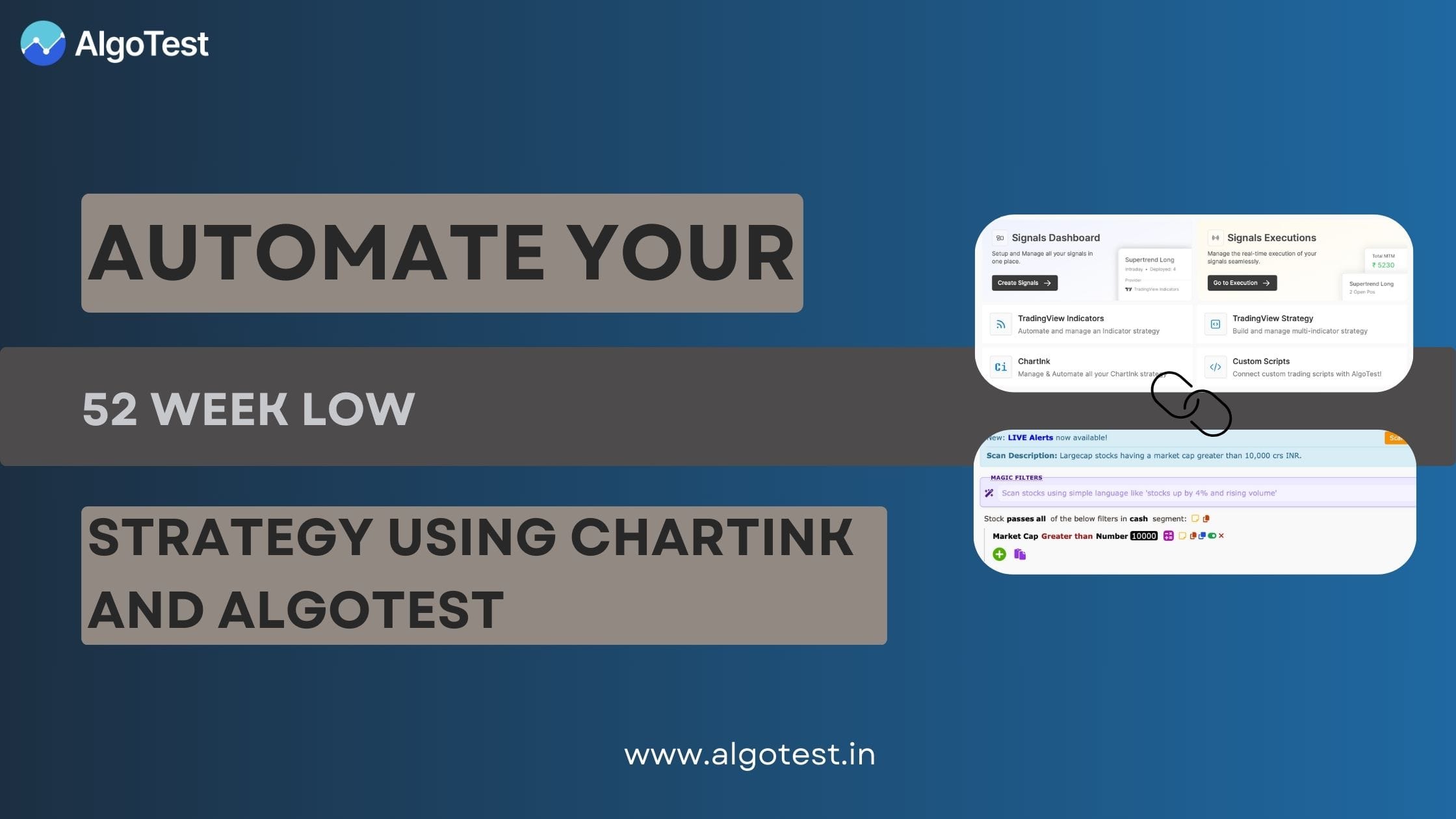 Automate Your “52 Week Low” Using Chartink and AlgoTest | AlgoTest Blog