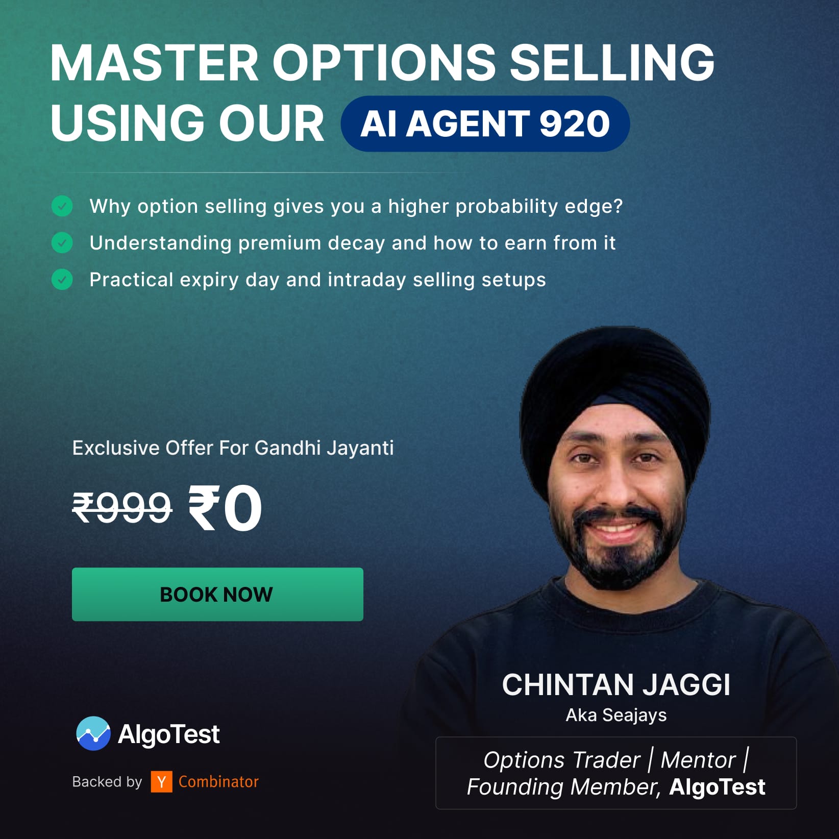 Master Option Selling Using Our AI Agent 920